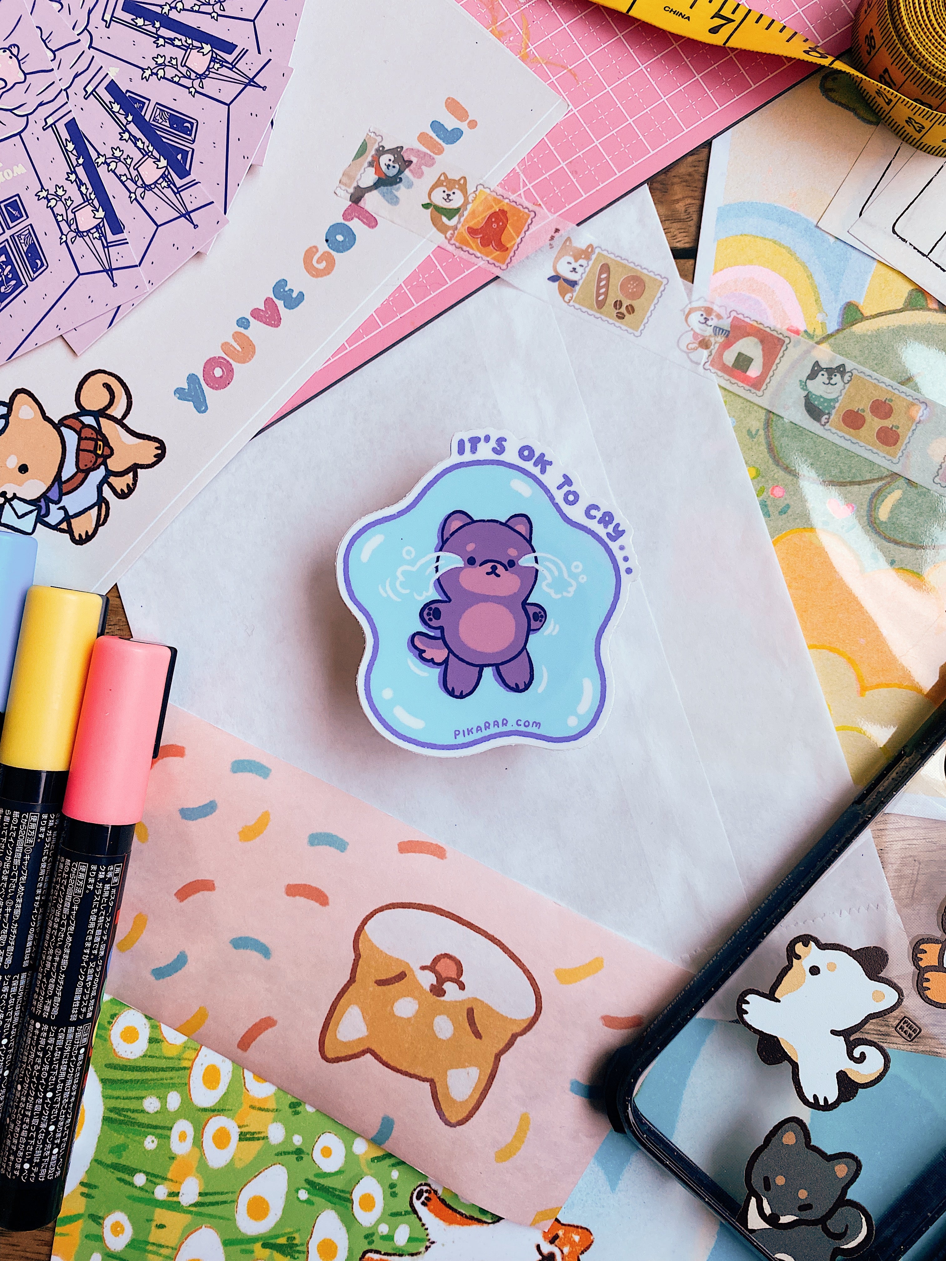 It's Okay to Cry Sticker – The Reading Spa